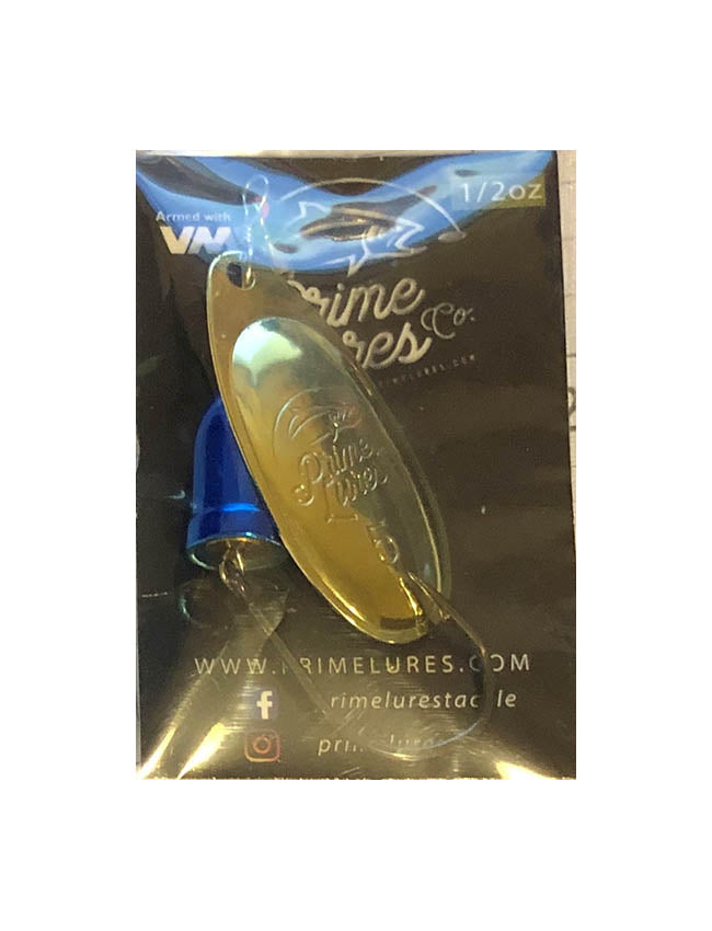 Prime Lures #5 (1/2oz) Spinner - Brass & Blue – The Harbour Chandler
