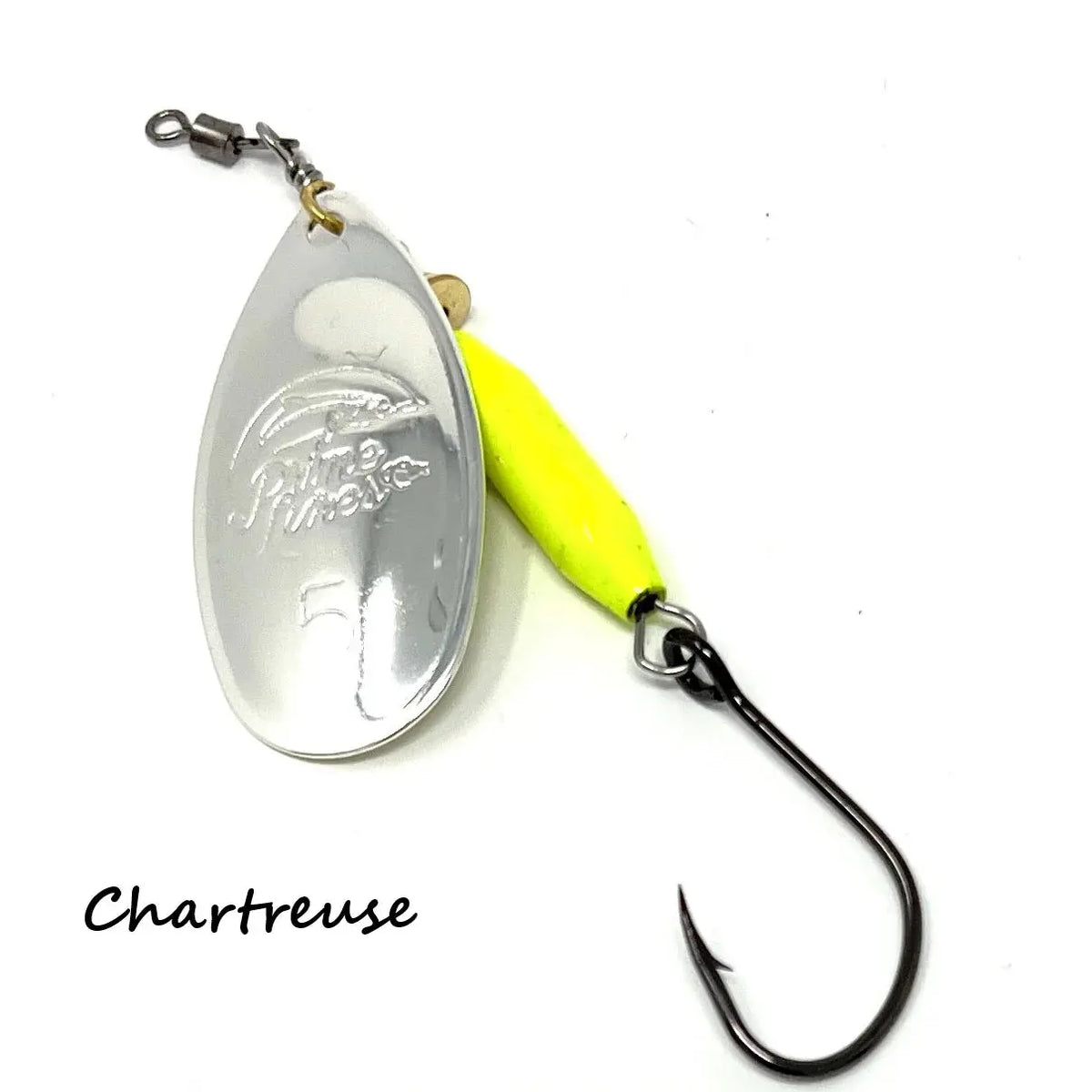 Prime Lures "Clean Up Crew" Weighted Spinner - Chart/Silver – The ...